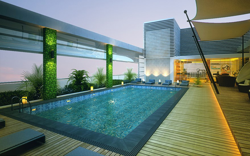 Pool-Side Mood Lighting